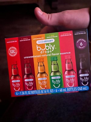 Sodastream Bubly Drops - Variety Pack - 6pk/1.36 Fl Oz : Target