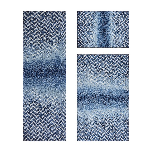 Better Trends Casablanca 100% Micro Polyester Knitted Chevron Pattern ...