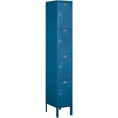 Salsbury Industries 64165bl-a 12" Four Tier Standard, 1 Wide X 6 Feet ...