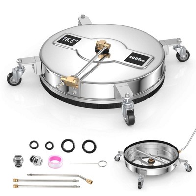 Costway 16.5" Pressure Washer Surface Cleaner Stainless Steel Surface ...