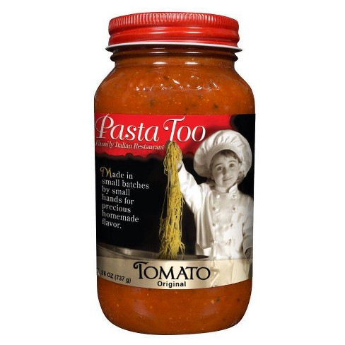Pasta Too Original Tomato Sauce - 26oz : Target