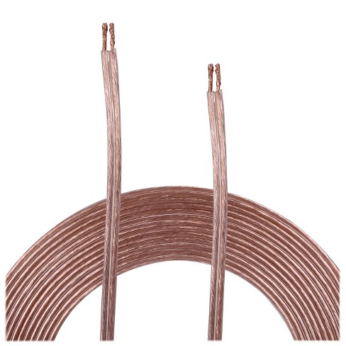 Rca 16-gauge Speaker Wire, Clear (50 Ft.) : Target