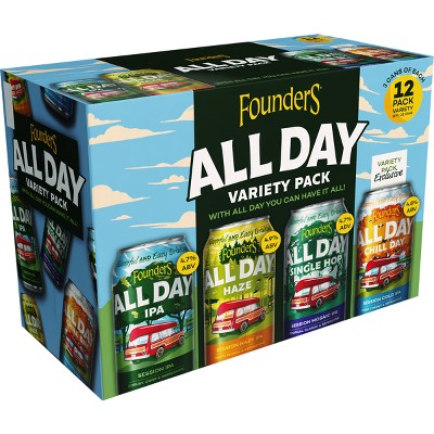 Founders Brewing All Day Variety Pack - 12pk/12 Fl Oz Cans : Target