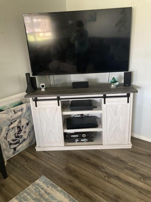 Dorrinson Medium Tv Stand For Tvs Up To 63" Two-tone - Signature Design ...