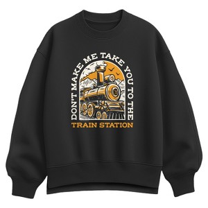 Women's - Yellowstone - Don't Make Me Take You Train Station Oversized ...