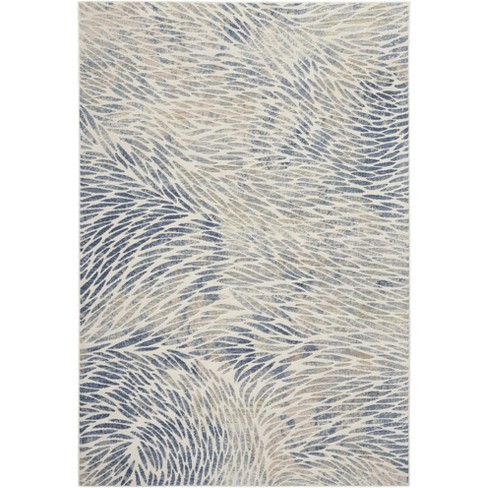 Nourison 5'3" X 7'3" Splendid Modern Movement High-low Indoor Area Rug ...