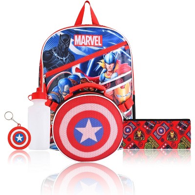 Avengers Spider-man Thor Hulk 16" Backpack & Insulated Lunch Bag Marvel ...