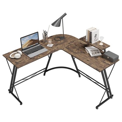 Somdot L Shaped Desk Corner Gaming And Computer Desk For Multiple ...