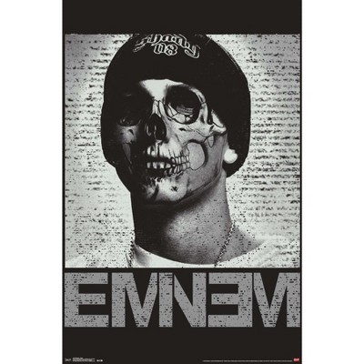 Trends International Eminem - Skull Magnetic Framed Wall Poster Prints ...