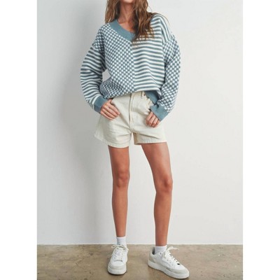 Women's Check It Out Sweater - Buttermelon S : Target