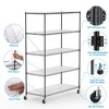 5 Tier 6000lbs Heavy Duty Adjustable Storage Rack Metal Shelf Wire ...