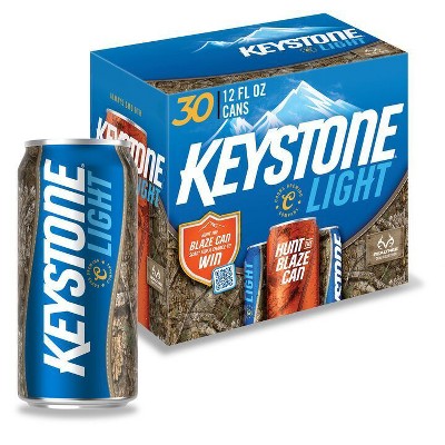 Keystone Light Beer - 30pk/12 Fl Oz Cans : Target