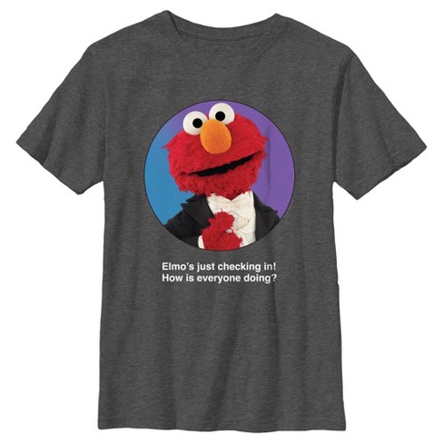 Boy's Sesame Street Elmo Tuxedo Checking In T-shirt : Target