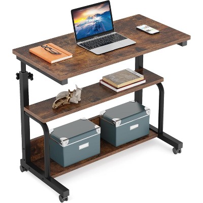 Tribesigns Mobile Portable Desk, Height Adjustable Laptop Table With ...