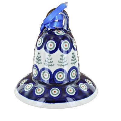 Blue Rose Polish Pottery Peacock Tree Bell : Target