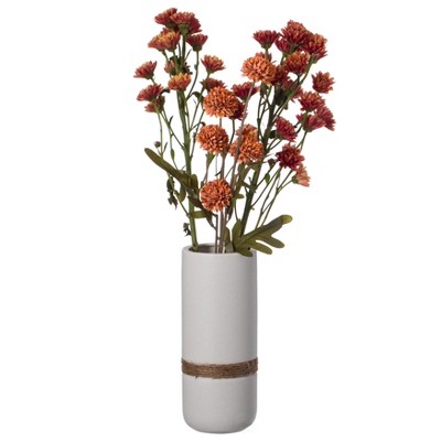 Ceramic Fluted Vase - White (5") - Storied Home : Target