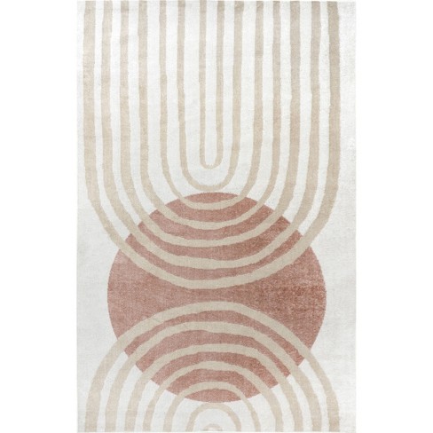 Nuloom Shandra Abstract Sky Area Rug 8x10, Blush : Target