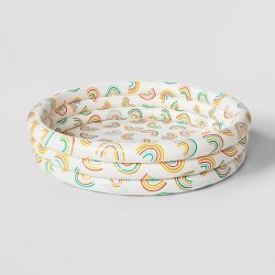 Intex 58449ep Rainbow Ombre 3 Ring Circular Inflatable Outdoor Swimming ...