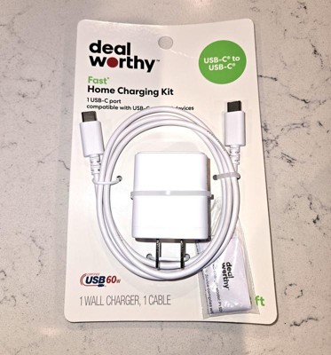 Single Port 20w Usb-c Home Charger With 3' Usb-c To Usb-c Cable ...