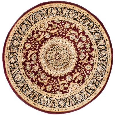World Rug Gallery Traditional Oriental Medallion Area Rug - Burgundy 6 ...