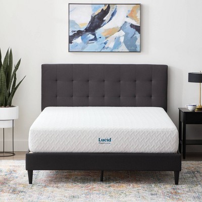 Lucid Comfort Collection Firm 10" Gel Memory Foam Mattress : Target