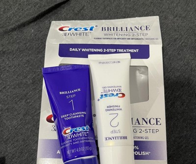 Crest 3d White Brilliance Toothpaste And Whitening Gel System, 4.0oz ...