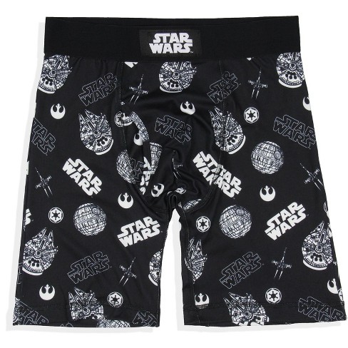 Star Wars Mens' Death Star Tag-free Boxers Underwear Boxer Briefs Black ...