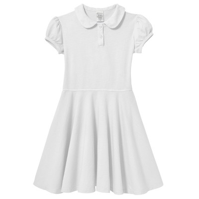 Girls Plaid Fabulous Collared Dress - Mia Belle Girls, White, 5 : Target