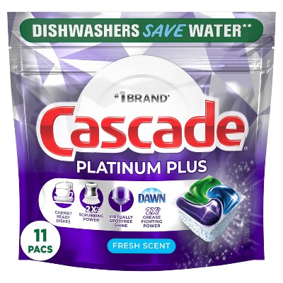 Cascade Platinum Dishwasher Rinse Aid - 30 Fl Oz : Target