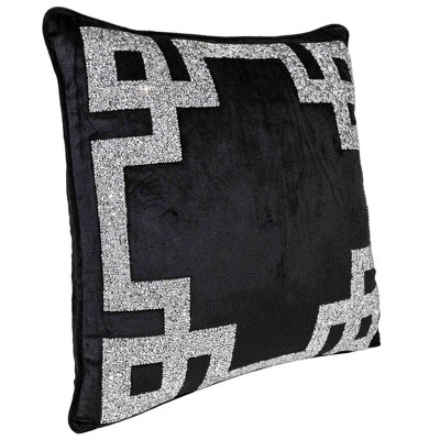 16"x16" Luminous Greek Key Border Square Throw Pillow - Sparkles Home ...