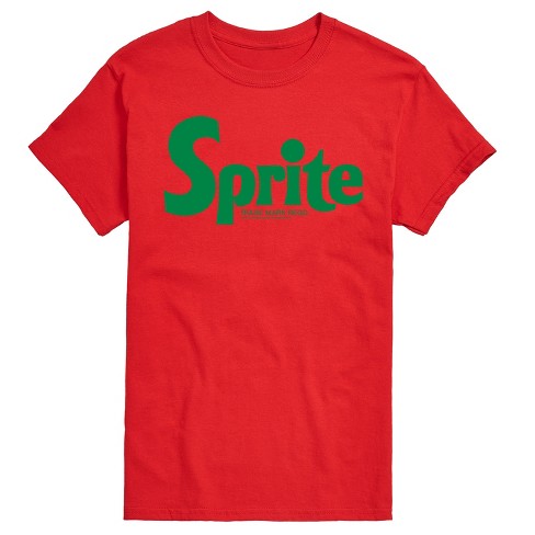 Men's Sprite Green Logo Short Sleeve Graphic T-shirt - Red - Large : Target