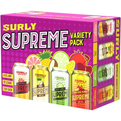 Surly Brewing Supreme Variety Pack - 12pk/12 fl oz Cans : Target