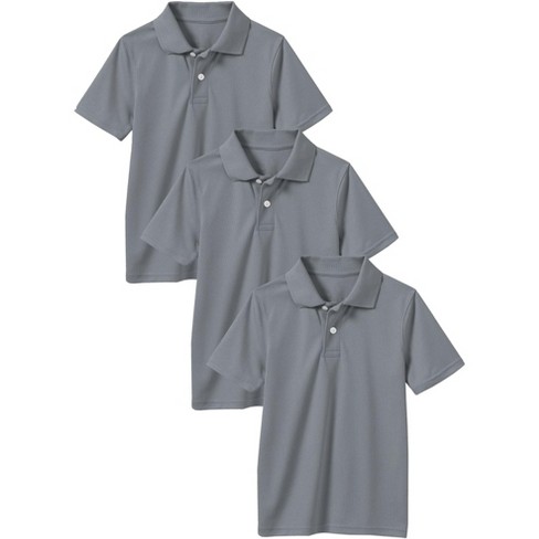 Galaxy By Harvic Boy's Moisture Wicking Short Sleeve Polos (sizes 8-20 ...