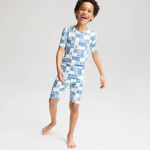 Boys' 2pc Patchwork Americana Tight Fit Knit Pajama Set - Cat & Jack ...