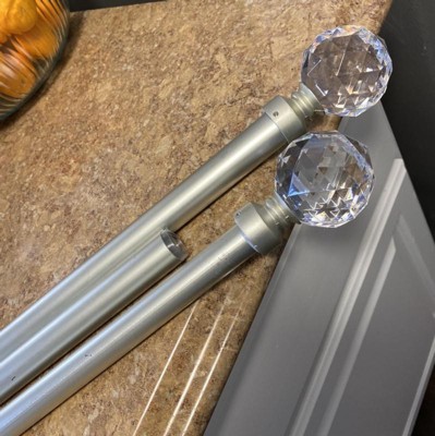 Exclusive Home Crystal Ball Curtain Rod : Target
