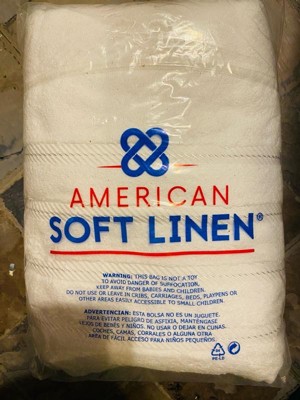 American Soft Linen 6 Piece Towel Set, 100% Cotton Bath Towels For ...