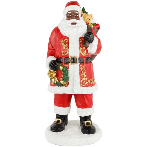 Northlight 14" African American Santa Claus Christmas Figurine : Target