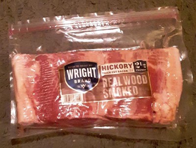 Wright Brand Naturally Smoked Hickory Bacon - 24oz : Target
