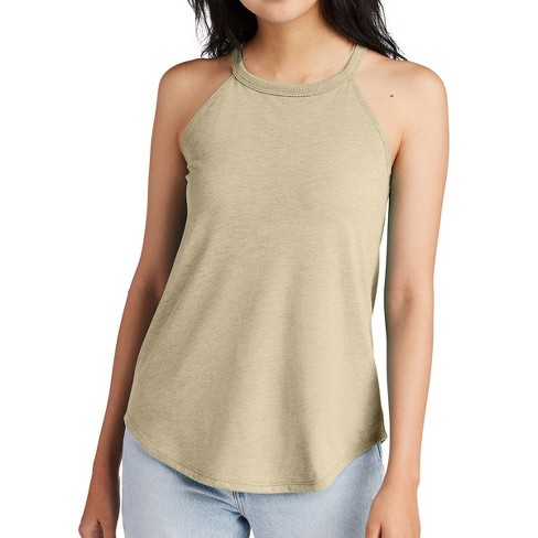 Mafoose Women's Perfect Tri Rocker Tank Desert Tan Heather Medium : Target