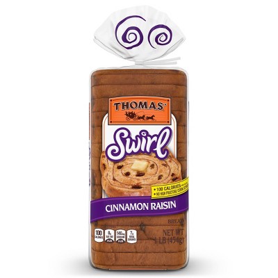 Thomas Cinnamon Raisin Swirl Bread - 16oz : Target