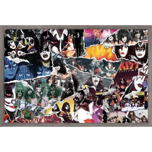 Trends International Kiss - Collage Framed Wall Poster Prints : Target