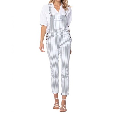 Women's Striped Friend Overalls - Judy Blue 2x : Target