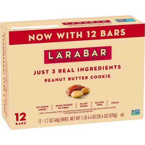 Larabar Peanut Butter Cookie Protein Bar - 20.4oz/12ct : Target