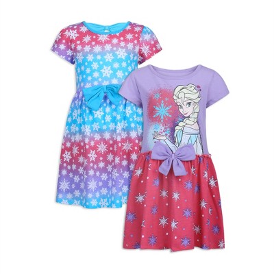 Disney Little Girls' 2 Pack Elsa Frozen Dresses : Target