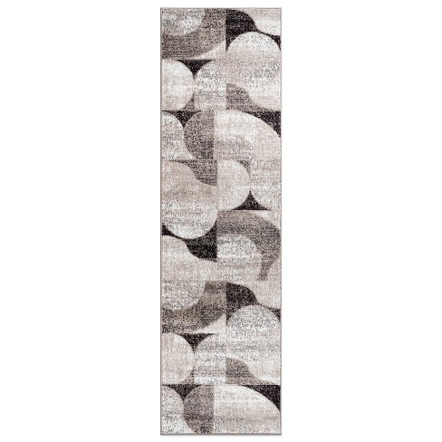 World Rug Gallery Modern Geometric Design Area Rug - Brown 2'x7' : Target