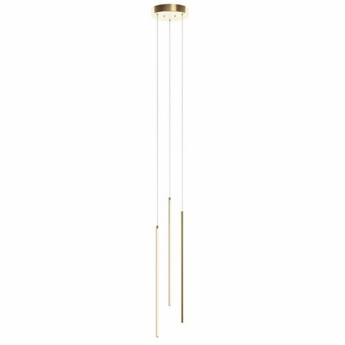 Afx Rosemont 3 - Light Pendant In Satin Brass : Target