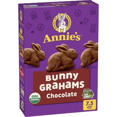 Annie's Organic Chocolate Bunny Grahams - 7.5oz : Target