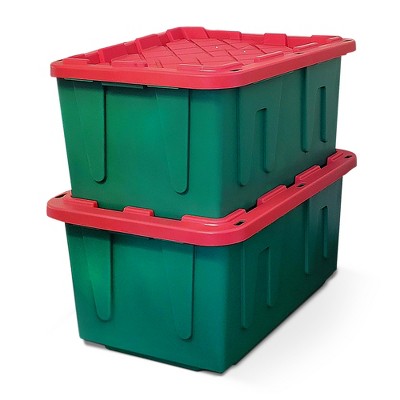 Greenmade Professional Storage Ultra Durable 27 Gallon Plastic Storage ...