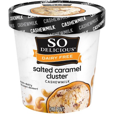 So Delicious Salted Caramel Cluster Cashew Milk Frozen Dessert - 16oz ...
