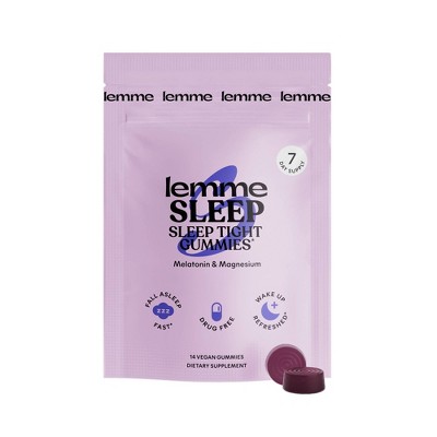 Lemme Sleep Tight Vegan Gummies - 14ct : Target